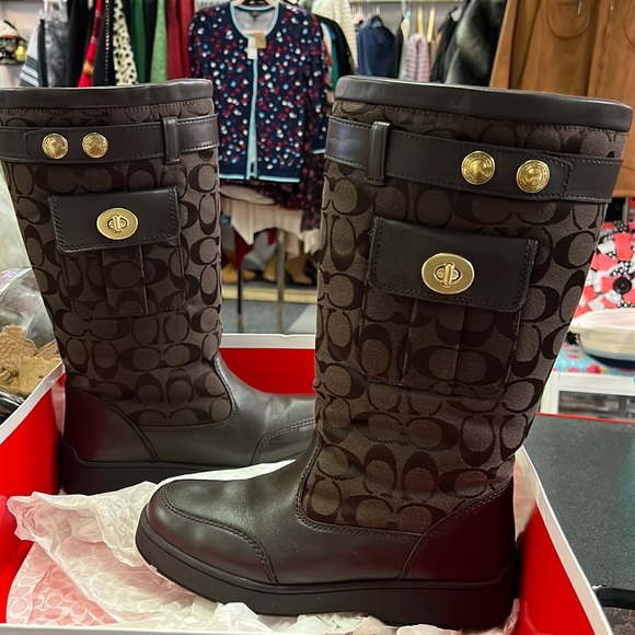 Coach | Shoes | Coach Kayla Boots Size 75 Like New | Poshmark